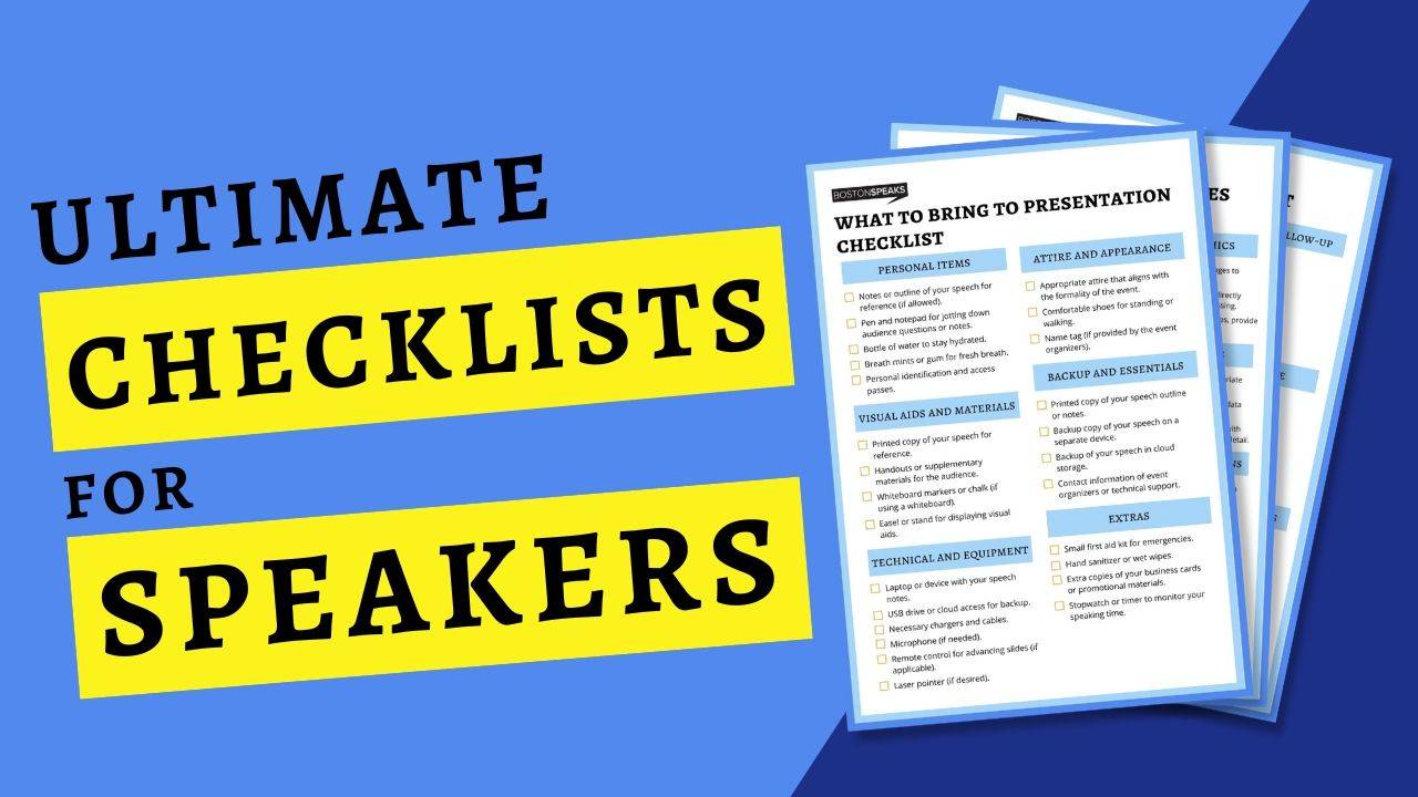 Speak Strong: Your Public Speaking Checklist